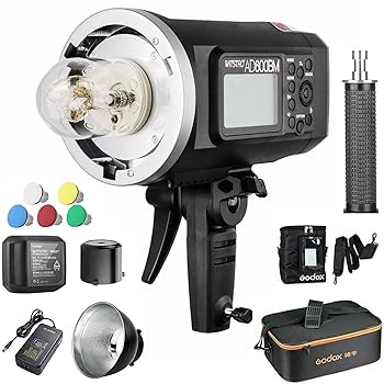 【中古】Godox AD600BM + CB-09 キャリング バッグ、および Godox PB-600 ポータブル フラッシュ バッグ アウトドア フラッシュ ストロボ ライト Bowens マウント 600Ws GN87 HSS 2.4...
