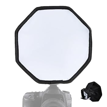 【中古】カメラフラッシュディフューザー、スピードライトディフューザー - マクロ撮影用の折りたたみ式フラッシュディフューザー,カメラフラッシュライトディフューザー、フラッシュ写真を強化するための八角形スピードライトソフトボックス【メーカー名...