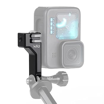 【中古】HSU GoPro アルミ垂直マウント 90度 水平 縦撮りマウント goproアダプター 横撮りと縦撮りが可能 GoPro Hero 12/11/10/9/8/7/6/5/4/3/AKASO Brave 7/6/4 EK7000 ...