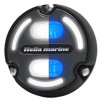 【中古】HELLA Marine 016147-001 3000lm Apelo A2 ブルーホワイト 水中ライト ブラックハウジング チャコールレンズ エッジライト付き【メーカー名】【メーカー型番】【ブランド名】ヘラ(Hella) ハウジ...