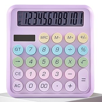 【中古】Golcellia 電卓 デスクトップ パープル 機械式電卓 かわいい電卓 12桁のデスク 基本電卓 大型ディスプレイ デュアルパワーソーラーバッテリー オフィス ホーム 学校用品 大人&学生向け【メーカー名】【メーカー型番】【ブラ...