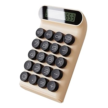 【中古】predolo ハンドヘルド メカニカル スイッチ電卓 LCD ディスプレイ 大きなボタン電卓 若者向け クリア サウンド 自動スリープ 卓上電卓, クリーム色【メーカー名】【メーカー型番】【ブランド名】predolo 一般電卓 【...