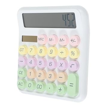 【中古】FUNOMOCYA 電卓 基本的な計算機 学生の計算機 電子計算機 美的計算機 明確な基準 数学学習ツール 大きなボタン ポケット 白い オフィス プラスチック【メーカー名】【メーカー型番】【ブランド名】FUNOMOCYA 一般電卓...