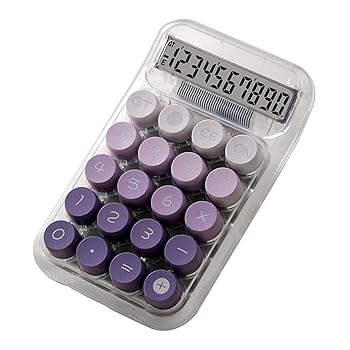 【中古】機械式電卓、機械式ボタン付き滑り止めデスクおよびキーボード電卓、かわいいキーボードデスク電卓、デスクトップ電卓、オフィスホームスクール用の透明 ハンドヘルド美的電卓【メーカー名】【メーカー型番】【ブランド名】SUEVAS 一般電卓 ...
