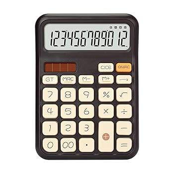 【中古】Pendancy電卓 デスクトップ ベーシック 4機能 ハンドヘルド デスク電卓 ソーラーバッテリー デュアルパワー 12桁 大型LCDディスプレイ ビッグボタン オフィス 学校 自宅用 (ブラウン)【メーカー名】【メーカー型番】【...