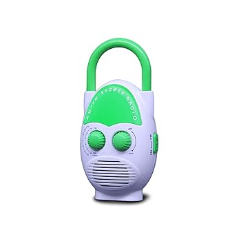 【中古】シャワーラジオ-防水ハンギングシャワーラジオ調節可能なボリューム。ハンギングミニバッテリー駆動AMFMポータブル防水スピーカーバスルーム、ビーチ、プール、バイク、屋外ホーム用バスルームボタン (緑)【メーカー名】【メーカー型番】【ブ...