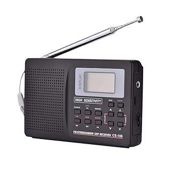 【中古】ポータブルFM/AM/SW/LW/TVラジオ、時計付きデジタルラジオ、ポータブルワイヤレスアラーム機能、軽くて持ち運びに便利(Step value 10K)【メーカー名】【メーカー型番】【ブランド名】Mxtech ラジオ 【商品説明...