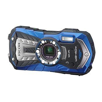 【中古】RICOH 防水デジタルカメラ RICOH WG-40W ブルー 防水14m耐ショック1.6m耐寒-10度 RICOH WG-40W BL 04693【メーカー名】【メーカー型番】【ブランド名】リコー コンパクト リコー【商品説明】...