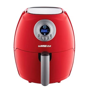 【中古】GoWISE USA Electric Digital Air Fryer w/ Button Guard & Detachable Basket 2.75 QT, 1350W (2.7 QT, Red) by GoWISE USA...