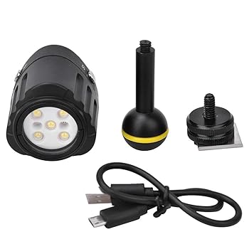 【中古】【未使用】Elerose ダイビングフィルライト、SL-18 40m/130ft LEDダイビングフィルライト、水中照明システム用Batery 7500K 1000lm IPX8防水グレード【メーカー名】【メーカー型番】【ブランド名...