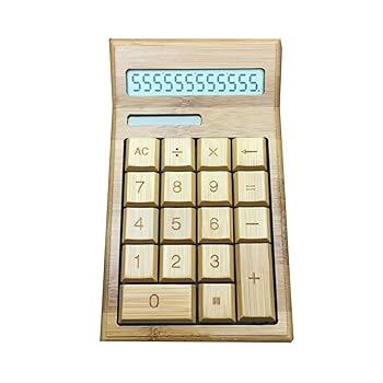 【中古】【未使用】計算機 12 NTU竹ボタンのデスクトップ電卓学校のホームオフィスは、読みやすいです 事務用品 オフィス用品 仕事用 (Color : Picture shows, Size : Free size)【メーカー名】【メーカ...