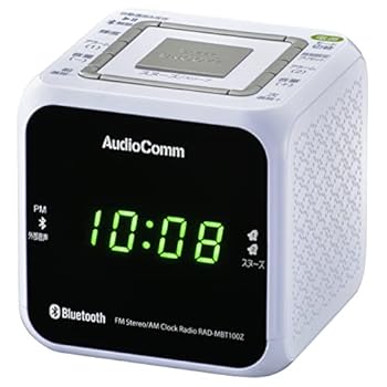 【中古】【未使用】オーム電機 AudioComm クロックラジオ Bluetooth対応 MP3再生 ホワイト RAD-MBT100Z-W 07-8963 OHM【メーカー名】【メーカー型番】【ブランド名】オーム(OHM) クロックラジオ ...