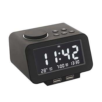 【中古】【未使用】TYMBBB 時計無線 - FMラジオデュアルUSBポート充電温度表示タイマースヌーズファスト【メーカー名】【メーカー型番】【ブランド名】TYMBBB クロックラジオ 【商品説明】TYMBBB 時計無線 - FMラジオデュ...