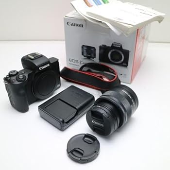 【中古】キヤノン EOS Kiss M 【EF-M15-45 IS STM レンズキット】 (ブラック/ミラーレス一眼カメラ) EOSKISSMBK1545ISLK【メーカー名】【メーカー型番】【ブランド名】【商品説明】キヤノン EOS K...