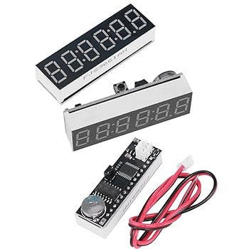 【中古】GETBSTOOP 0.36インチ 6ビット W秒表示時計モジュール 輝度調整 LEDディスプレイ デジタル管時計モジュール DC 3.3-15V LEDディスプレイ タイムクロックモジュール Ardui-no DIY用【メーカー名...