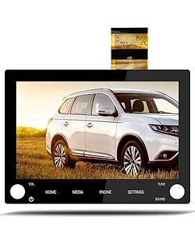 【中古】【未使用】8インチ タッチスクリーン ノブ穴2つ付き 三菱 Outland Sport 2019-2022 Outland 2019-2022 8740A076 8740A040 8740A040 交換用 ガラス デジタイザー ラジ...