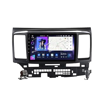 【中古】【未使用】YLOXFW Android 12.0ラジオ2 Din車載ステレオある4G 5G WiFi SWC DSP Carplay適用 M-itsubishi Lancer EX 2007-2018 GPS Navigation ...