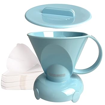 【中古】Clever Coffee Dripper Macaron Blue Coffee Maker Safe BPA Free Plastic Hassle-Free Ways Make Manual Pour Over Coffee ...