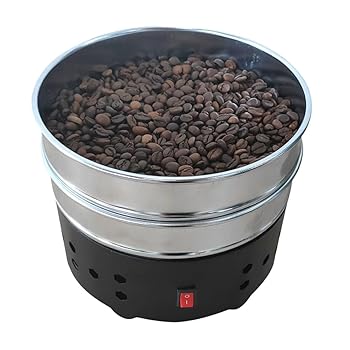 【中古】【未使用】foke大容量 コーヒークーラー コーヒー豆クーラー コーヒー焙煎冷却機 コーヒー焙煎冷却 コーヒー豆冷却機ステンレス 二重のザルに付き業務用 家庭用110V (ブラック,360G)【メーカー名】【メーカー型番】【ブランド...