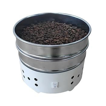 【中古】【未使用】foke大容量 コーヒークーラー コーヒー豆クーラー コーヒー焙煎冷却機 コーヒー焙煎冷却 コーヒー豆冷却機ステンレス 二重のザルに付き業務用 家庭用110V (ホワイト,600G)【メーカー名】【メーカー型番】【ブランド...
