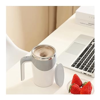 【中古】自動ミキサーカップ 電動ミルク泡立て器 ポータブル冷却カップ 2分で降温 380ml大容量 USB電動撹拌 自動磁気撹拌カップ 温度差自動かき混ぜカップ ミキシングカップ お茶入れ コーヒー入れ 乳児の粉ミルク コンパクト クリーン...