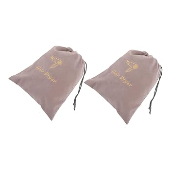 【中古】【未使用】SOESFOUFU 2個 ベルベット バッグ ヘア ドライヤー 生地 バッグ 靴 旅行 バッグ 巾着 バッグ 旅行 ヘア ドライヤー ブロー ドライヤー バッグ ヘア ドライヤー 格納式 コード ダス【メーカー名】【メーカ...