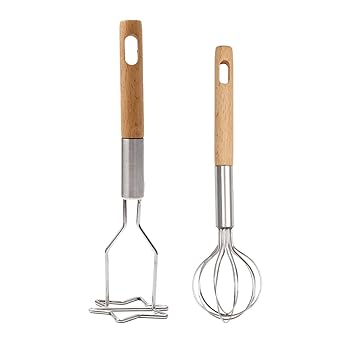 【中古】Potato Masher, Hand Whisk, Mashed Potatoes Masher, Kitchen Whisk, Stainless Steel Potato Masher, Multifunctional Kit...