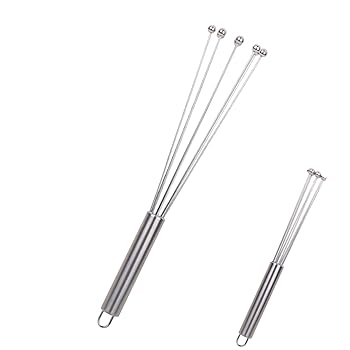 【中古】Manual Frother for Eggs, Egg Beater for Stirring, Hand Whisk for Cooking, Manual Mixer for Whisking, Stainless Steel...