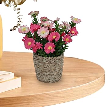 【中古】造花 鉢植え - シルキー人工デイジーラタンポット盆栽、ホームウェディングレストランディナーデコレーションシェルフテーブル用人工デイジーポット【メーカー名】【メーカー型番】【ブランド名】【商品説明】造花 鉢植え - シルキー人工デイ...