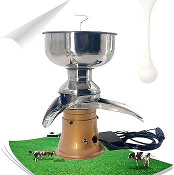 【中古】電動ミルク遠心分離機、プロのクリームスキミングマシン、食品グレードの素材、安全で健康的、羊のミルク、ヤギのミルク、またはその他の乳製品用に調整可能 (9800-11000R/MIN),ベージュ【メーカー名】【メーカー型番】【ブランド...