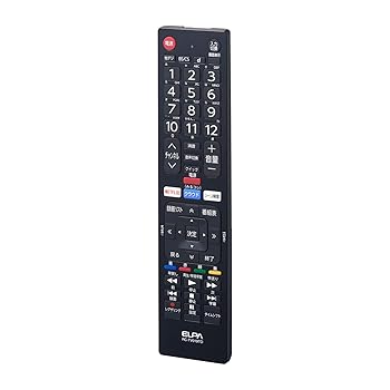 【中古】【未使用】エルパ(ELPA) テレビリモコン 東芝用 (RC-TV019TO) テレビ リモコン 汎用/設定不要 ブラック【メーカー名】【メーカー型番】【ブランド名】エルパ(ELPA) AV・テレビリモコン, 家電 ストア 【商品説...