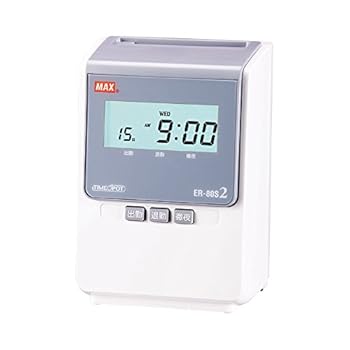【中古】マックス タイムレコーダー 1日2回印字 日毎集計 ER-80S2【メーカー名】【メーカー型番】【ブランド名】マックス タイムカード本体, まとめ買い対象商品【B】 オフィス機器, Office Products?- AmazonG...