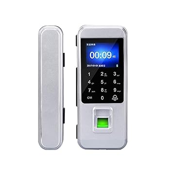 【中古】【未使用】ガラスドアロック指紋オフィス指紋パスワードスワイプリモートコントロール電子ロック時間出席マシン タイムレコーダーの従業員【メーカー名】【メーカー型番】【ブランド名】Zhangre タイムカード本体, ホームストア 【商品説...