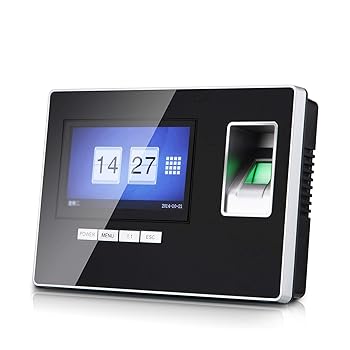 【中古】【未使用】指紋認証 タイムカード スマートタッチスクリーンのクロッキングマシンソフトウェアフリーの指紋出席機オフィス用品 幅広いアプリケーション (色 : Black, Size : 17.5x3.3x12.3cm)【メーカー名】【...
