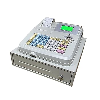 【中古】【未使用】引き出し付き電動レジスター、商業レジスターマシン、48キー隆起キーボード8デジタルLEDディスプレイ、頑丈で耐久性があり使いやすい、オフィス、小売店、レストラン用【メーカー名】【メーカー型番】【ブランド名】TEHONGMA...