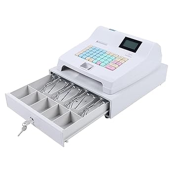 【中古】キャッシュレジスター、取り外し可能なキャッシュトレイとサーマルプリンターを備えた電子POSシステム、48キー8デジタルLEDディスプレイおよび60000のストレージレコード、中小企業、レストラン、小売店、コーヒーショップ向け【メーカ...