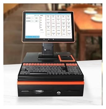 【中古】【未使用】電子レジスター、 POSコンピュータ工場POSシステムレジ、ターミナルタッチデスクトップレストランスーパーマーケットホテル専用デザインPOS PC(Orange J1800)【メーカー名】【メーカー型番】【ブランド名】YS...