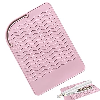 【中古】【未使用】耐熱ヘアアイロンパッド - 耐熱シリコンマット、ストレートアイロン用耐熱シリコンカバーマット | ビスタヘアアイロン ストレートアイロン、ポータブル ヘアアイロン カバー パッド ヘアアイロン、ストレートナー用【メーカー名...