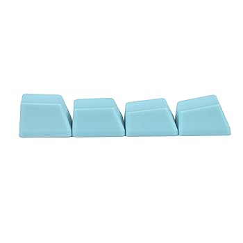 【中古】【未使用】PBT OEMプロファイル ブランクブラック レッド ホワイト パープル ピンク ライトブルー グリーン ダークグレー キーキャップ 1u R1 R2 R3 R4 キーキャップ MXスイッチ用 (R4、ライトブルー 24個...