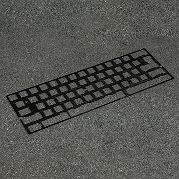 【中古】YMDK 真鍮 アルミニウム PC プレート 素材 ポジショニングボード サポート ISO ANSI 61 64 Minila レイアウト GH60 PCB 60% キーボード DIY (ブラックアルミプレートA)【メーカー名】【メ...