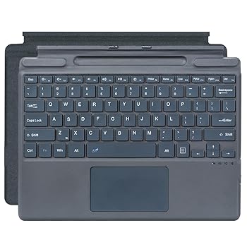 【中古】【未使用】TJK ワイヤレスキーボード Microsoft surface pro8/proX/pro9/pro10 に適用 Bluetoothキーボード US英語配列 磁気ペンスロット Pencil収納設置 USB Type-C充...
