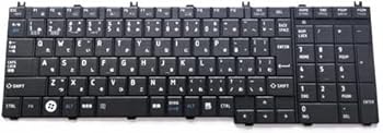 【中古】ノートPC用 日本語キーボード For 東芝 Satellite C650 C655 C660 C665 C670 C675 L650 L655 L660 L665 L670 L675 L750 L755 L770 L775 黒【メ...