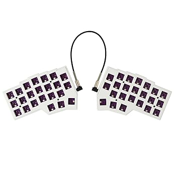 【中古】YMDK スプリットキーボード Corne V4.1 46キー 人間工学に基づいたホットスワップ可能 40%レイアウト 3D PLA RGB QMKバイアル オールキー プログラム可能 ミニ 独立ゲーミングキーボードキット【メーカー...