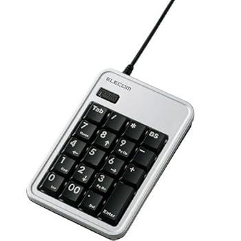 【中古】【2009年モデル】ELECOM テンキーボード USB接続 コンパクト 2ポートUSB1.1ハブ付 シルバー TK-TCM004SV【メーカー名】【メーカー型番】【ブランド名】エレコム(ELECOM) パソコン用キーボード, テン...