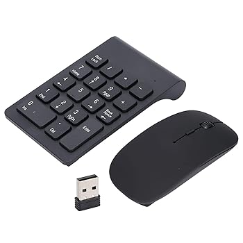 【中古】【未使用】テンキーマウスコンボ 18キー2 4GHzワイヤレステンキー 1200 DPIセンシティブテンキー オフィス 家庭 旅行用のテンキーセット【メーカー名】【メーカー型番】【ブランド名】Omenluck テンキー, 家電 スト...
