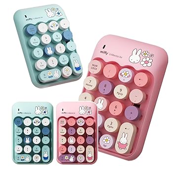 【中古】ミッフィー ワイヤレス テンキー（2カラー） テンキー キーボード usb bluetooth ソフトタッチ ブルー ピンク かわいい 無線 miffy 正規品 (ブルー)【メーカー名】【メーカー型番】【ブランド名】TAMBA テン...