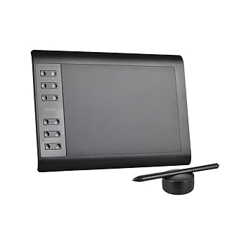 【中古】グラフィックタブレット 無線電池のないスタイラス12 + 10ショートカットキーを持つ10×6インチデジタルグラフィック描画タブレット 手書きに適しています (色 : Black, Size : 36*24*1cm)【メーカー名】【...