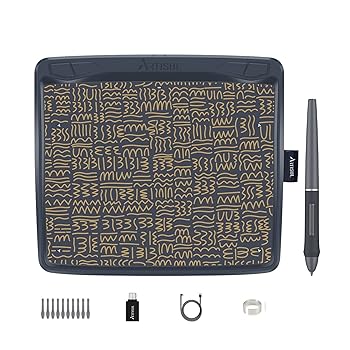 【中古】ペンタブ Artisul 板タブ 初心者向け osu!とお絵描きに最適 Windowsパソコン・Macパソコン・Androidデバイスに対応 スマホで使える オンライン授業 Web会議 ペンタブレット 9インチ 【Artisul A...
