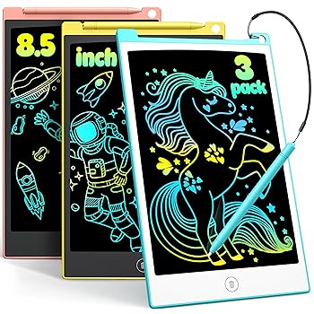 【中古】TECJOE LCDライティングタブレット 3パック 8.5インチ カラフルな落書きボード お絵かきタブレット 子供用 旅行 ゲーム アクティビティ 学習 おもちゃ 誕生日プレゼント 3 4 5 6歳 男の子 女の子 幼児【メーカー...