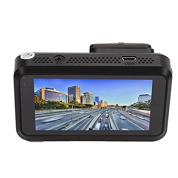 【中古】ダッシュカム フロントおよびリア、3 インチ 1080P HD デュアルレンズ スマート ダッシュボード ドライブ レコーダー 動体検知機能付き、重力センサー、24 時間駐車監視、車用デュアル ダッシュ カメラ【メーカー名】【メーカ...